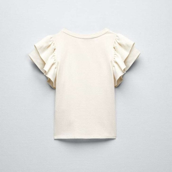 Zara | Tops | Zara Ruffled Top | Poshmark